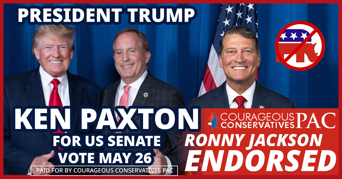 Ken Paxton Endorsement by President Trump and Ronny Jackson